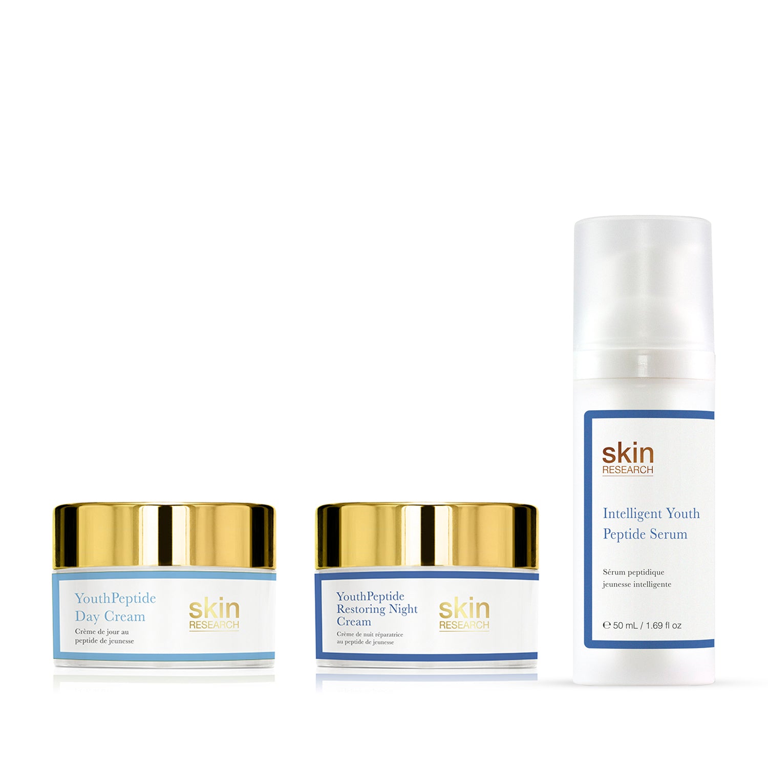 K3 Skin Research Youth Peptide Day & Night Moisturiser, Facial Serum